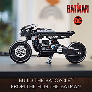 LEGO Technic The Batman – BATCYCLE Set 42155, Collectible Toy Motorcycle, Scale Model Building Kit of The Iconic Super Hero Bike from 2022 Movie