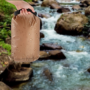 6 Stück Wasserdichte Trockenbeutel Set Trockensack Leicht Luftdicht Packsack Set 20 L 15 L 10 L 8 L 5 L 3 L Trockentasche und Lang Verstellbar Schultergurt für Kajakfahren (Dunkle Farbe)