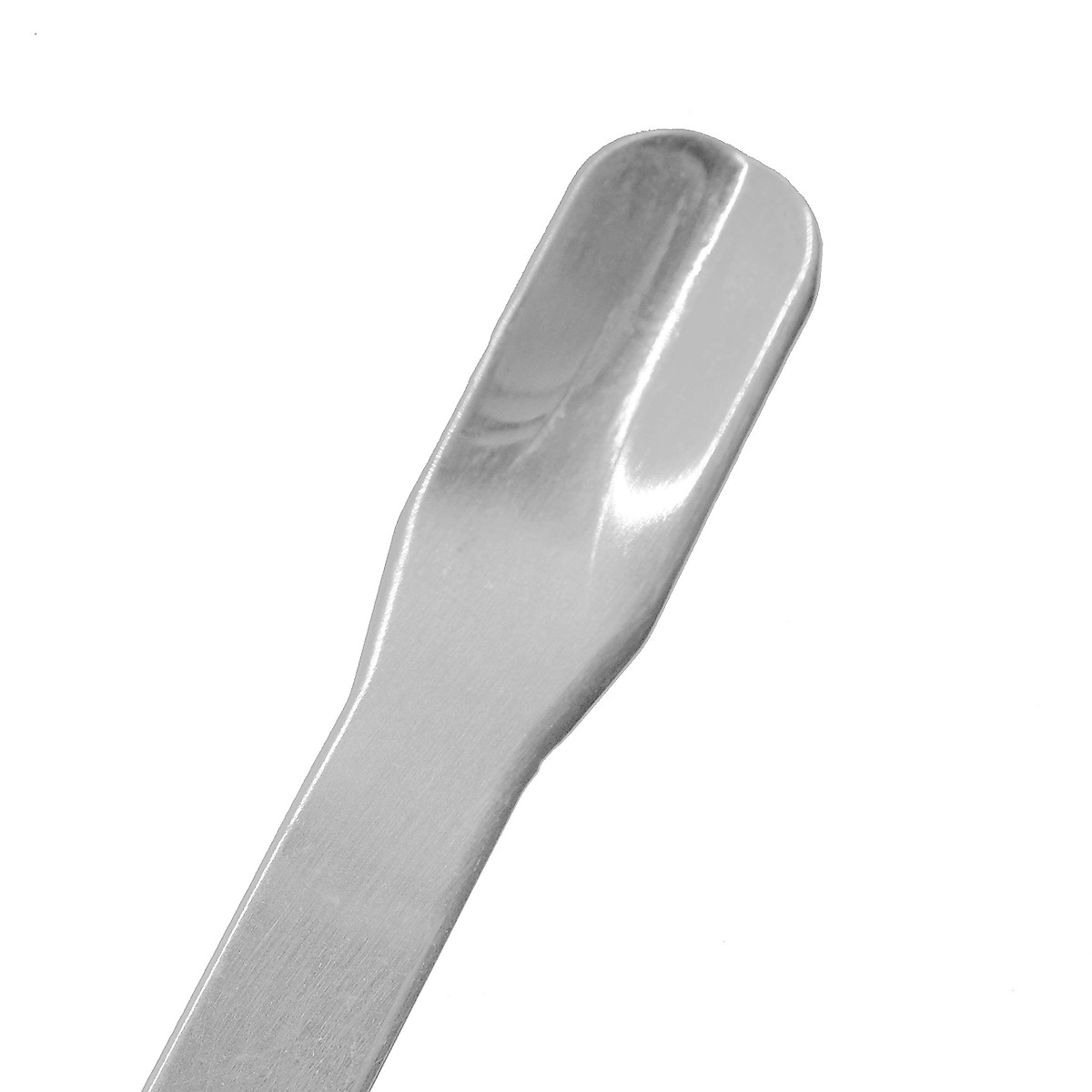 EISCO Spatula with Raised Center, 5.75" - Stainless Steel, Polished - Dual Ended, Flat End & Scoop End