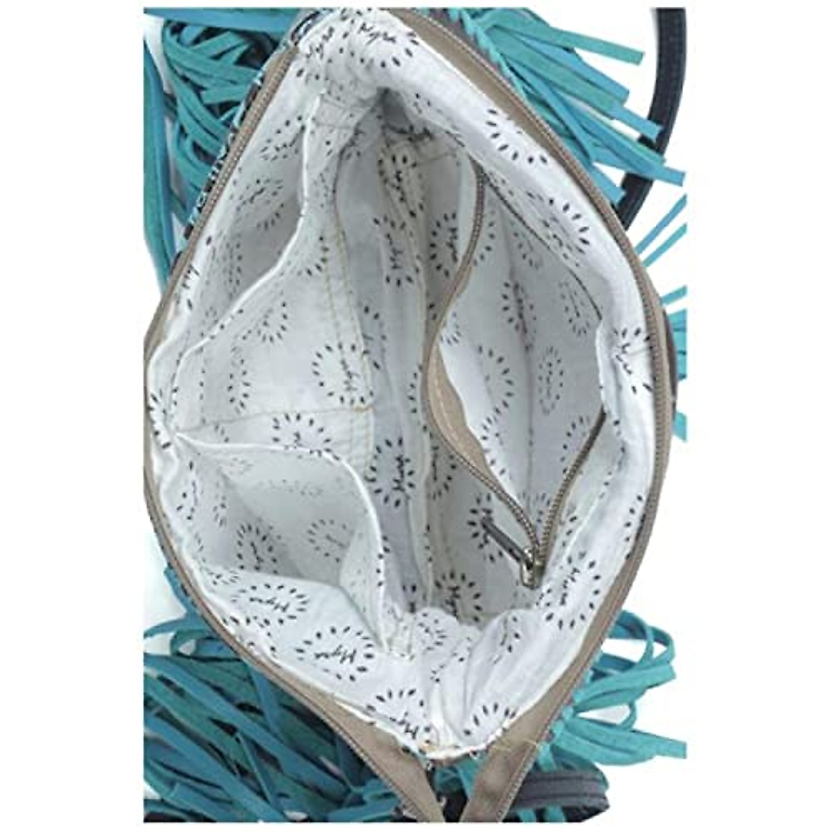 Myra Bag Women's Effervescence Leather And Hair-On Tooled Turquoise One Size