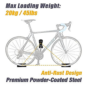 Venzo Bike Bicycle Cycling Pedal Wall Mount Indoor Storage Hanger Stand - Hook Rack Holder - with Tire Brackets - Great for Garage and Shed (1)