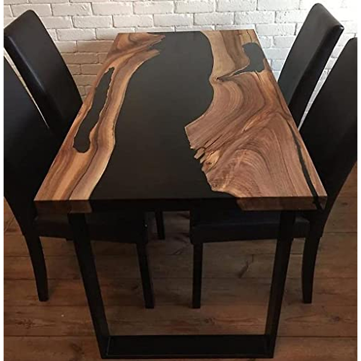 Epoxy Table, Epoxy Resin River Table, Live Edge Wooden Table, Natural Wood,Dining table, Natural Epoxy Table, Resin Table 54X27 inch