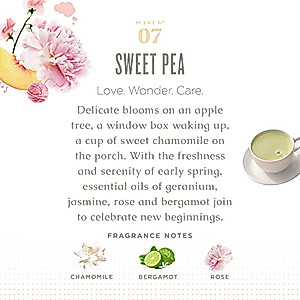 Caldrea Linen and Room Spray Air Freshener, Made with Essential Oils, Plant Derived Ingredients, Sweet Pea Scent, 16 oz