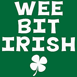 St Patricks Day Baby Onesie - Wee Bit Irish Funny Irish Baby Infant Shirt - Kelly-6M