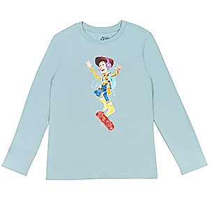 Disney Pixar Toy Story Buzz Lightyear Woody Toddler Boys 2 Pack Graphic T-Shirts Blue/Green 5T