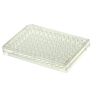 Nest Scientific 701001 Polystyrene 96 Well Cell Culture Plate, Flat Bottom, Tissue Culture Treated, Sterile, Clear, 1 per Pack, 100 per Case (Pack of 100)