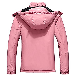 SUOKENI Women's Waterproof Ski Jacket Warm Winter Snow Coat Hooded Raincoat