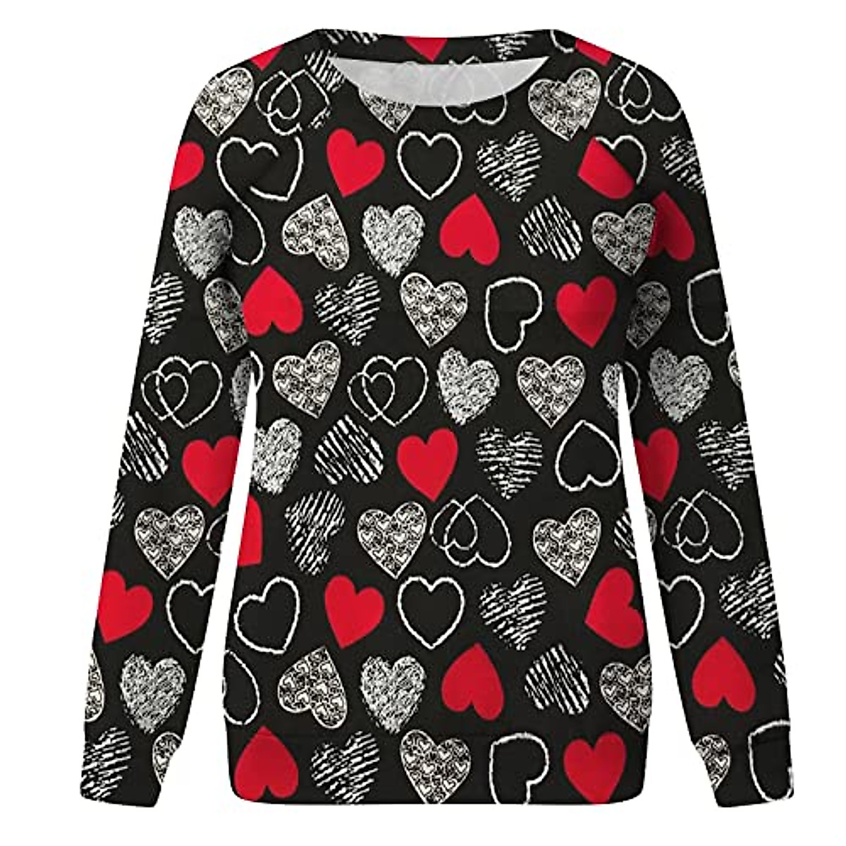 Women Valentines Day Shirt Happy New Year Decorations 2023 Stocking Stuffers for Teens Funny Gifts Under 20 Black