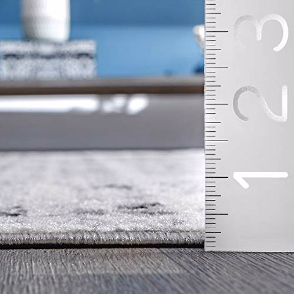 nuLOOM Adael Aztec Modern Distressed Area Rug, 3' x 5', Grey