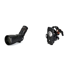 Celestron Hummingbird 9-27x56mm ED Micro Spotter Birder-Friendly Spotting Scope, Black (52308) with Universal Smartphone Adapter