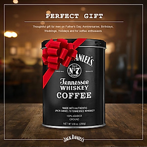 Parkway Distributors Jack Daniel’s Tennessee Ground Coffee 8.8 oz – Medium Roast, Infused with Authentic Jack Daniel's, Non-Alcoholic, Bundled with a PD Safe Ship Bag