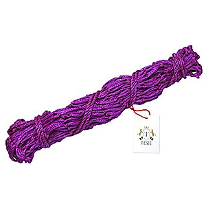 T TEKE Classic Slow hay Feeder hay nets, 40" Length with 2" Holes, Horse Supplies hay Bags for Horses, Goat Feed