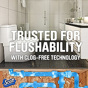 Scott 1000 Sheets Per Roll Toilet Paper, 4 Rolls, Bath Tissue