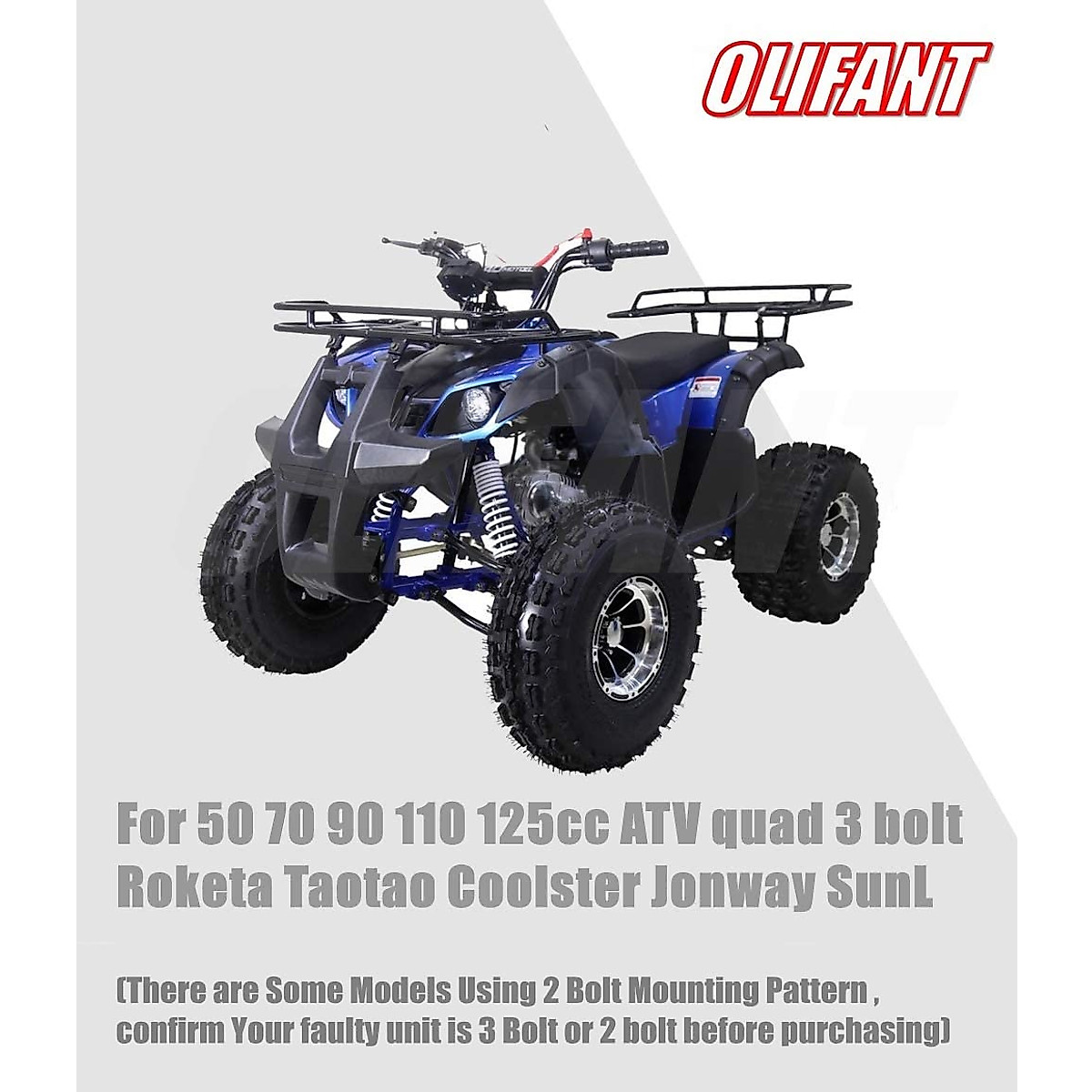 Starter Motor for 90cc 110cc 125cc Chinese ATV 3 Bolt Starter with Wire for Taotao Jetmoto Roketa Sunl Coolster