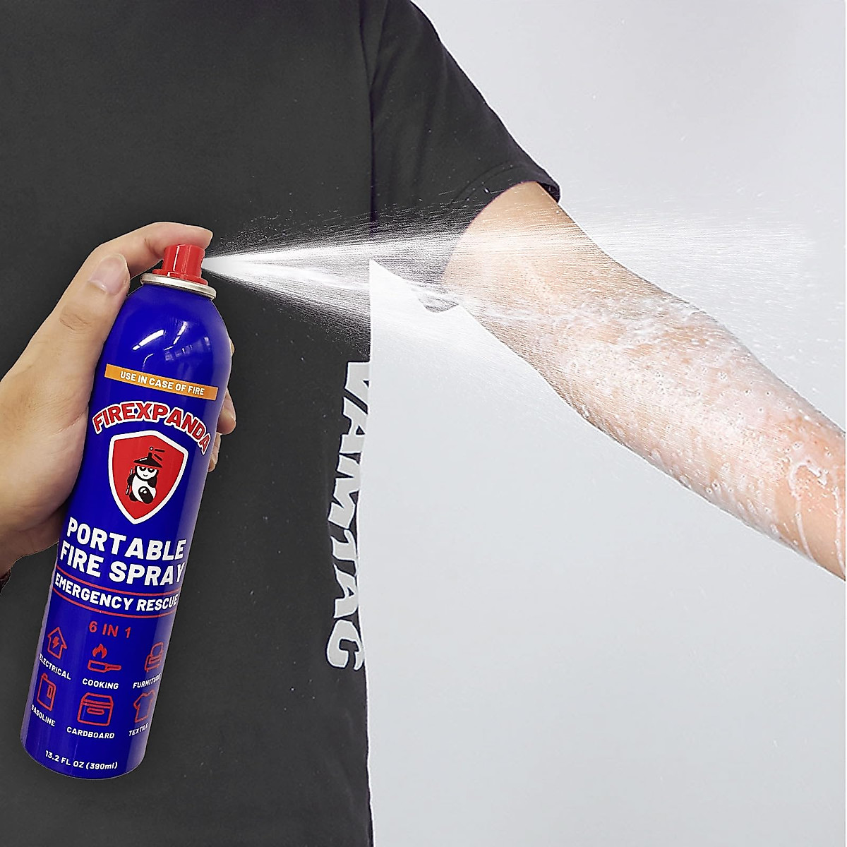 FIREXPANDA All-in-1 Safety Portable Fire Extinguishers for the House,Non-Toxic Water-Based Small Fire Extinguisher for Home, Car, Boat & Kitchen,For Electric, Textile & Grease Fires (4-Pack)