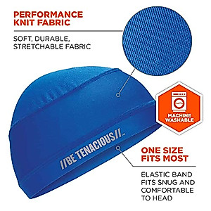 Ergodyne Mens Skull Cap Tools, Blue