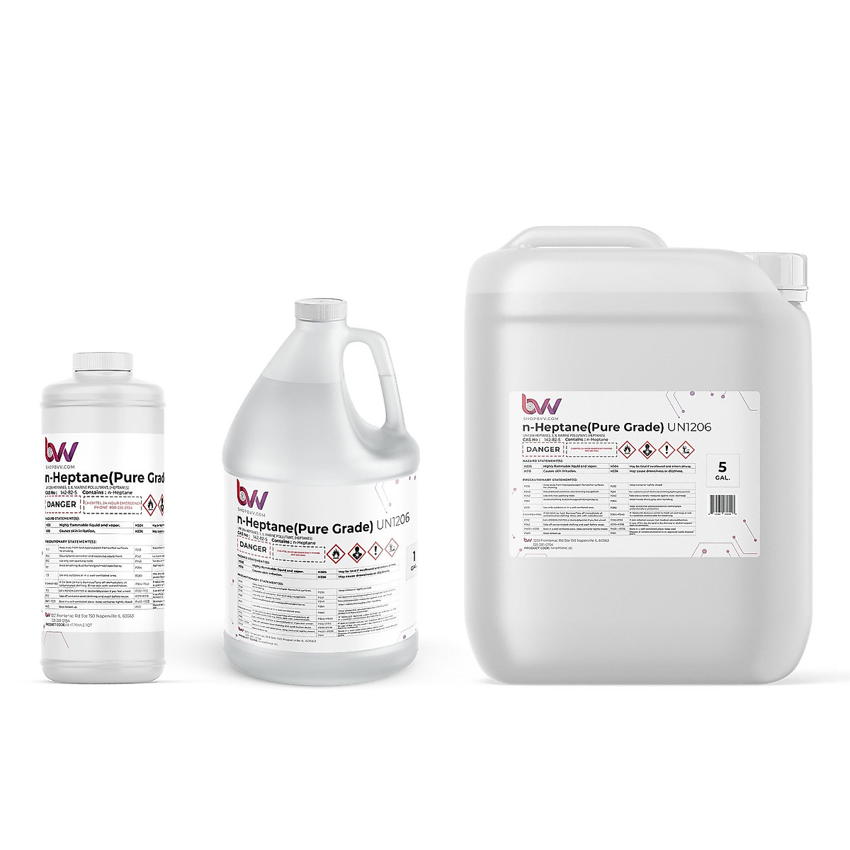 BEST VALUE VACS Lab Grade N-Heptane - Ultra High Purity Solvent - 99.3% Pure Dissolving Heptane Solution - 1 Gallon