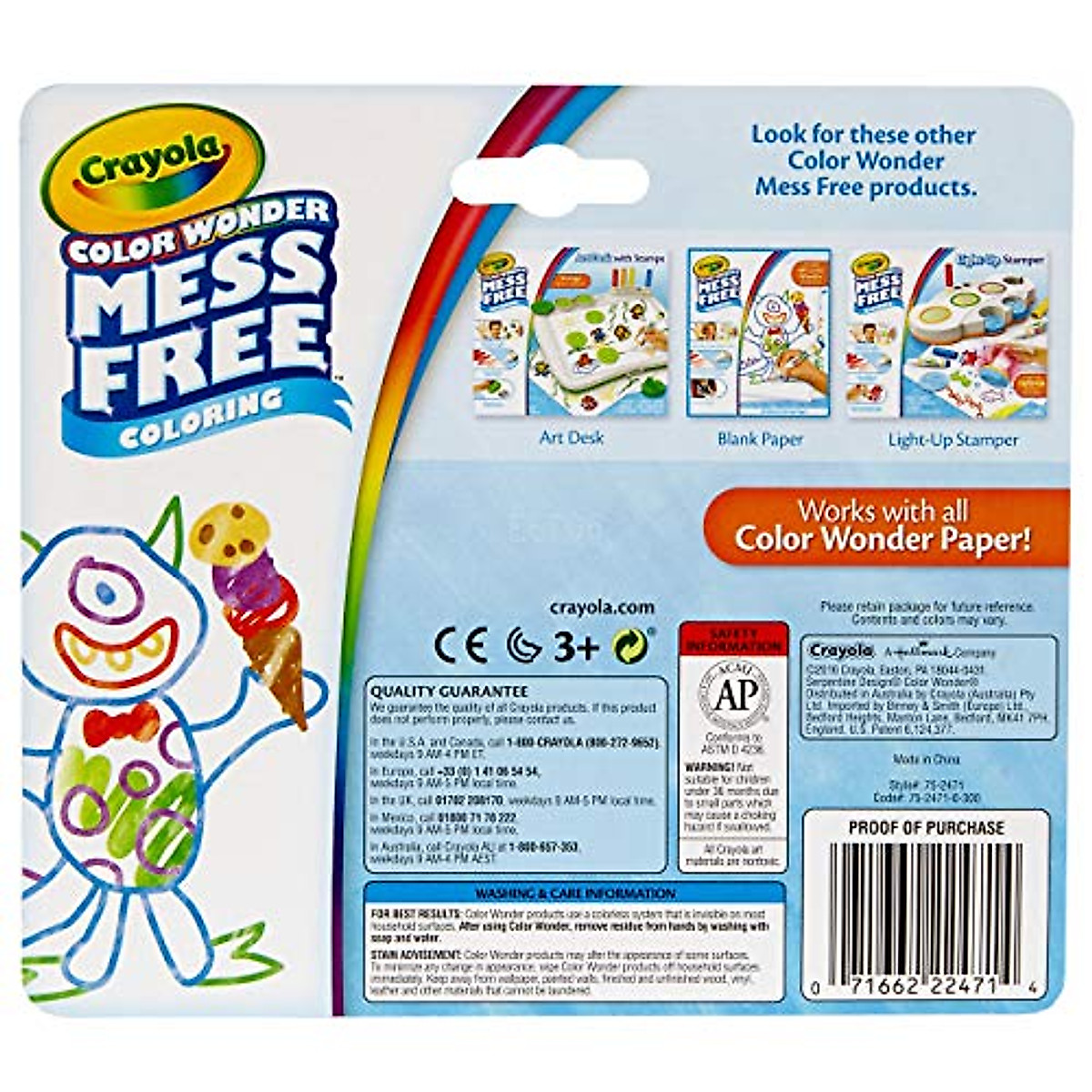 Crayola Color Wonder Markers, Mess Free Coloring, 10 Count, Gift for Kids, Age 3, 4, 5, 6