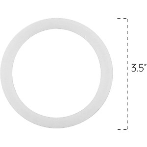 Cornucopia Silicone Seal Rings for Mason Jar Lids (Wide Mouth, 48-Pack), Airtight Seal Gasket for Plastic Lids 86-450 Size