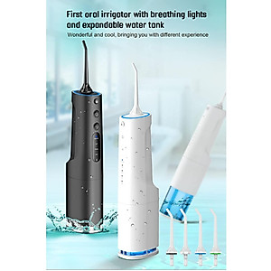 e-THealth Oral Care Kit Professional Cordless Oral e-Flosser 360 ml Large Detachable Water Tank and e-TBrush 920 Sonic Electric Tooth Brush with 15 Different Modes