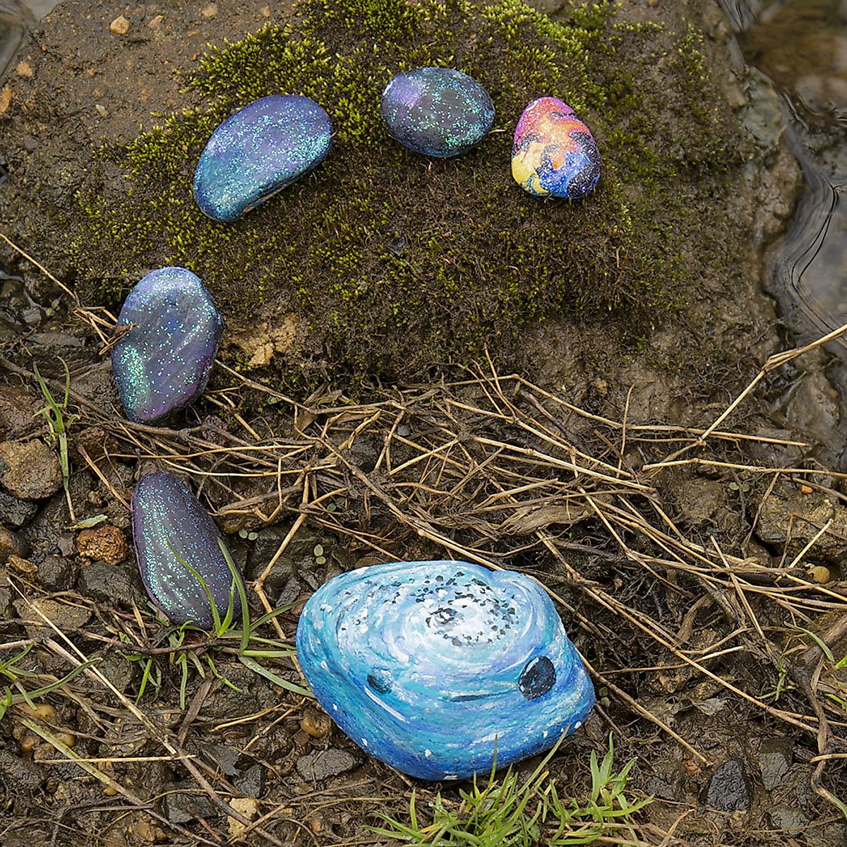 Galaxy Paint Your Own Rock Art by Horizon Group USA, Black