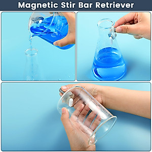 HYCC Mini Magnetic Stirrer with Magnetic Stirring bar and Magnetic Stir Bar Retriever, 2000 RPM, max. Capacity: 2000ml