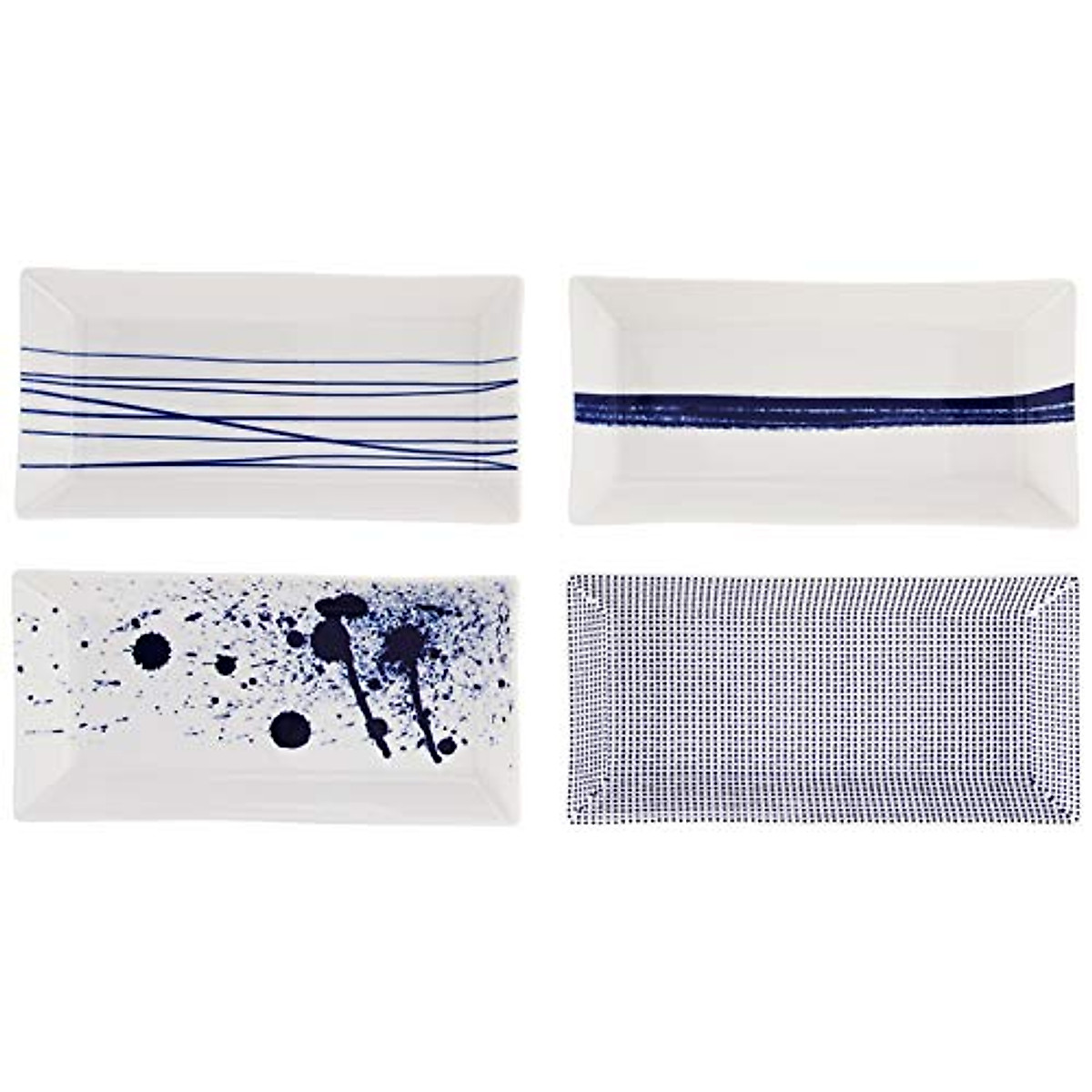 Royal Doulton Pacific Mixed Patterns Rectangular Dish Set of 4