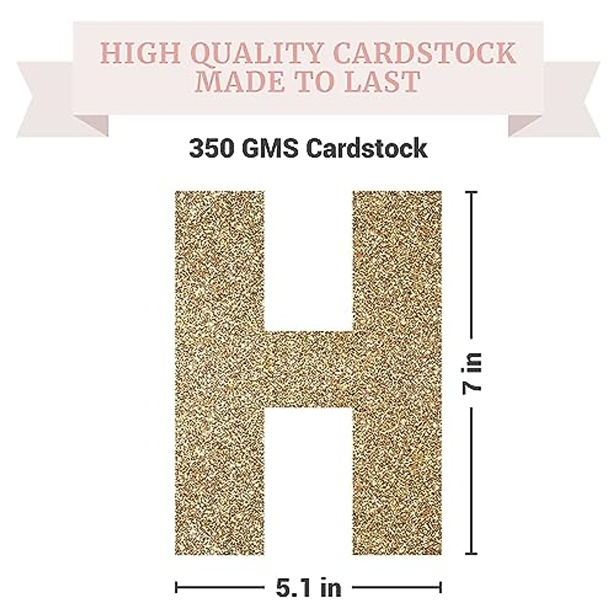 Perfect Occasion Gold Glitter Happy Birthday Pre-Strung Banner - 8 ft Strands Cardstock - Party Decorations & Decor