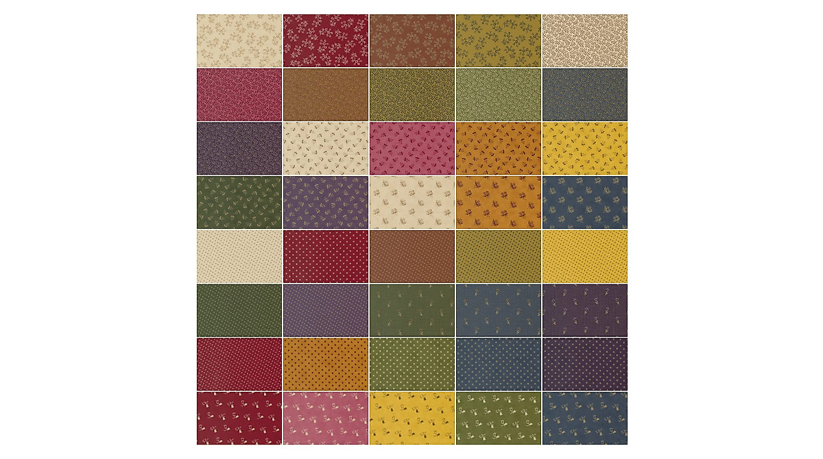 Moda Garden Gatherings Charm Pack – 42 Precut Squares