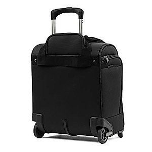 Travelpro Tourlite Softside Lightweight Rolling Underseat Compact Carry-On Upright 2 Wheel Bag, Men and Women, Black, 15-Inch