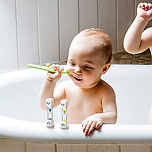 4 Pieces Toothbrush Timer for Kids 2 Minute Sand Timer Smile Pattern Tooth Brushing Sand Timer Timers for Proper Tooth Brushing Boys Girls Oral Hygiene Party Favors (Blue, Pink, Yellow, Green)