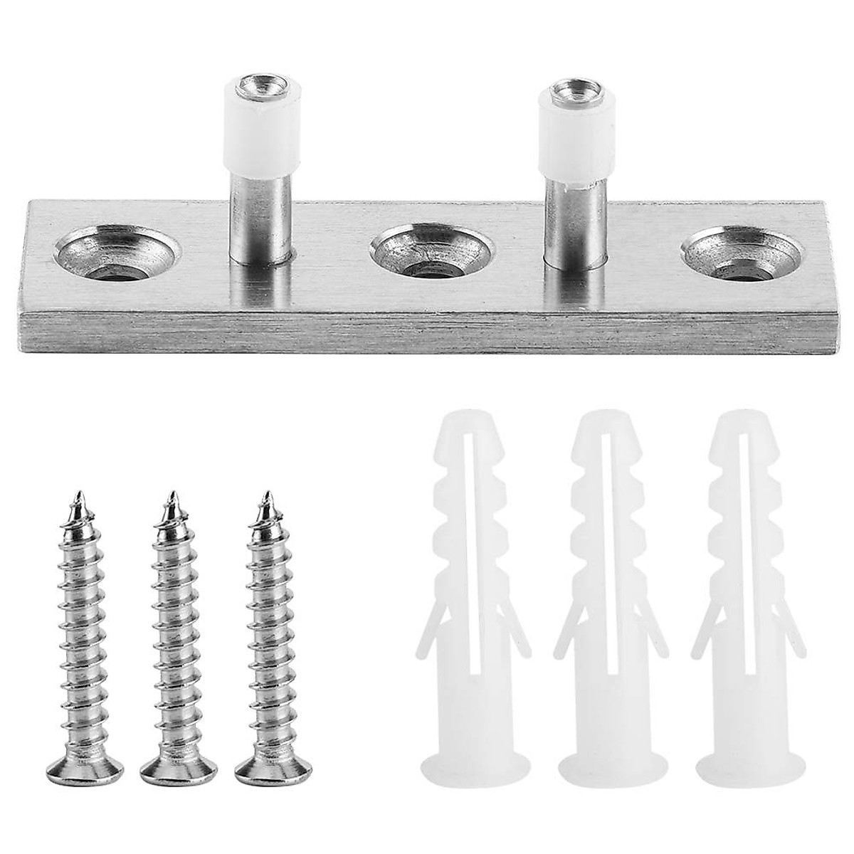 Haofy Door Bottom, Household Barn Door Floor, Floor Roller Hardware Fittings for Sliding Barn Door