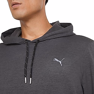 Puma Golf Men's Cloudspun Progress Hoodie, Puma Black Heather, Large