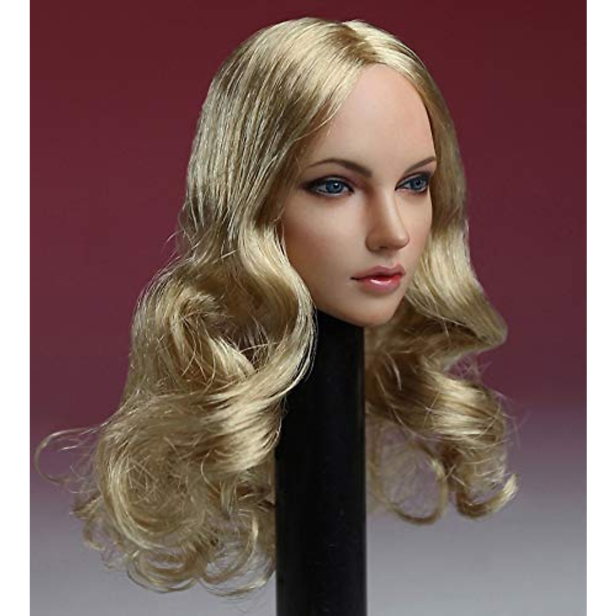 HiPlay 1/6 Scale Female Figure Head Sculpt, Beuty Charming Girl Doll Head for 12" Action Figure Phicen, TBLeague DH046 (B)