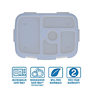 Bentgo Kids Tray with Transparent Cover (Blue)