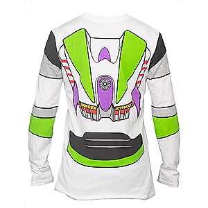 Mad Engine Buzz Lightyear White Long Sleeve T-Shirt for Men’s & Women’s