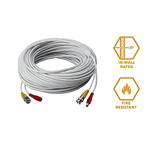 Lorex RG59 Power Accessory Cable, High Performance BNC Video Cable for Security Camera Systems, for Analog HD (CVI/TVI/AHD/MPX) or Analog (CVBS) Surveillance System, 250 feet (76m)