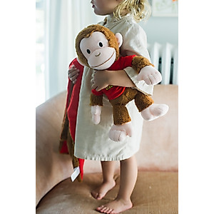 Animal Adventure | Cuddle Bundles | Curious George | Super-Soft Machine Washable Blankie & Plush Toy Brown, 11 inches