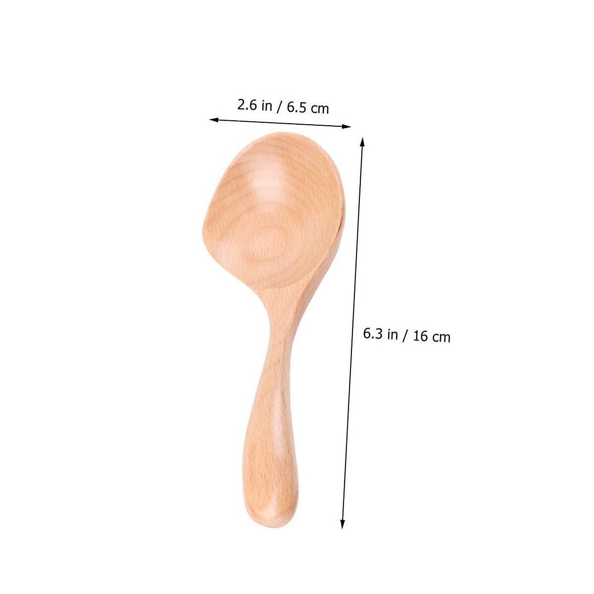 SWOOMEY vintage spoons Wooden Ladle wooden cooking spoons handled soup ladle wooden spoon Salad Spoon kitchen ladle wooden utensils for eating rice spoon wooden shovel old fashioned Bamboo