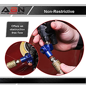 ABN 1/4in NPT 360 Degree Swivel Connector with Adjustable Tension Control to Stop Leaks – For Any Air Tool