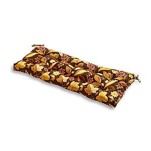 South Pine Porch Outdoor 44x17-inch Swing/Bench Cushion, Timberland Floral