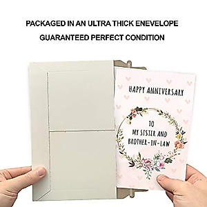 Prime Greetings Anniversary Card Sister and Brother In Law