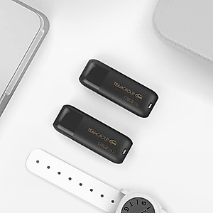 TEAMGROUP C175 64GB USB 3.2 Gen1(USB 3.1/3.0) Read100MB/s Flash Thumb Drive for Computer/Laptop Matte Black TC175364GB01