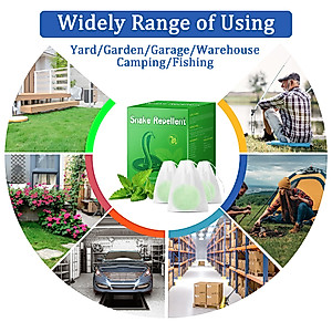 24PACK Snake Repellent for Yard, Powerful Snake Away Repellent Balls for Indoor Outdoors Camping Pet Safe, Repel to Snakes Rats, Natural Plant Formula Pest Insect Control