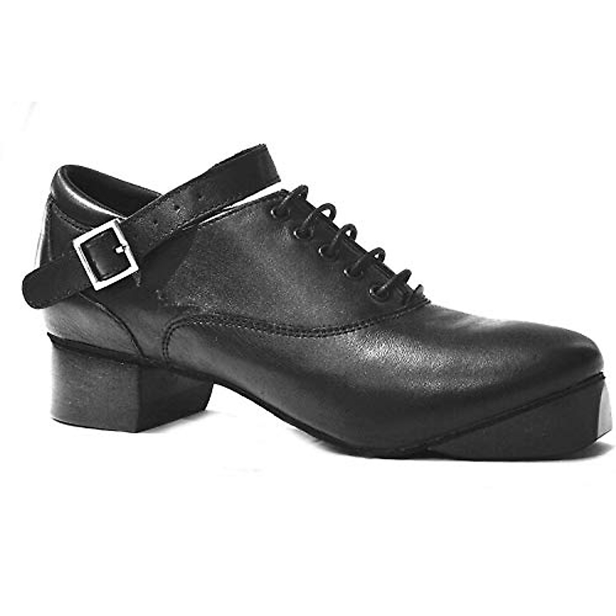 The Classic Range of Super Soft Leather Hard Shoes for Irish Dance Jig - Size UK 4.5 Black