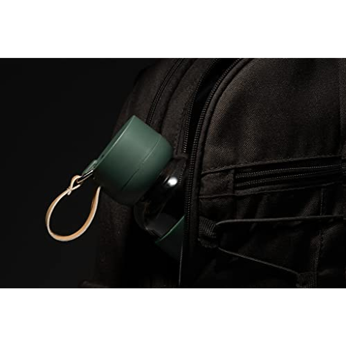 Boukali 400ML Glass Water Bottle With Magnetic Leather Strap/Silicone Sleeve/Leak Proof BPA Free (Green)