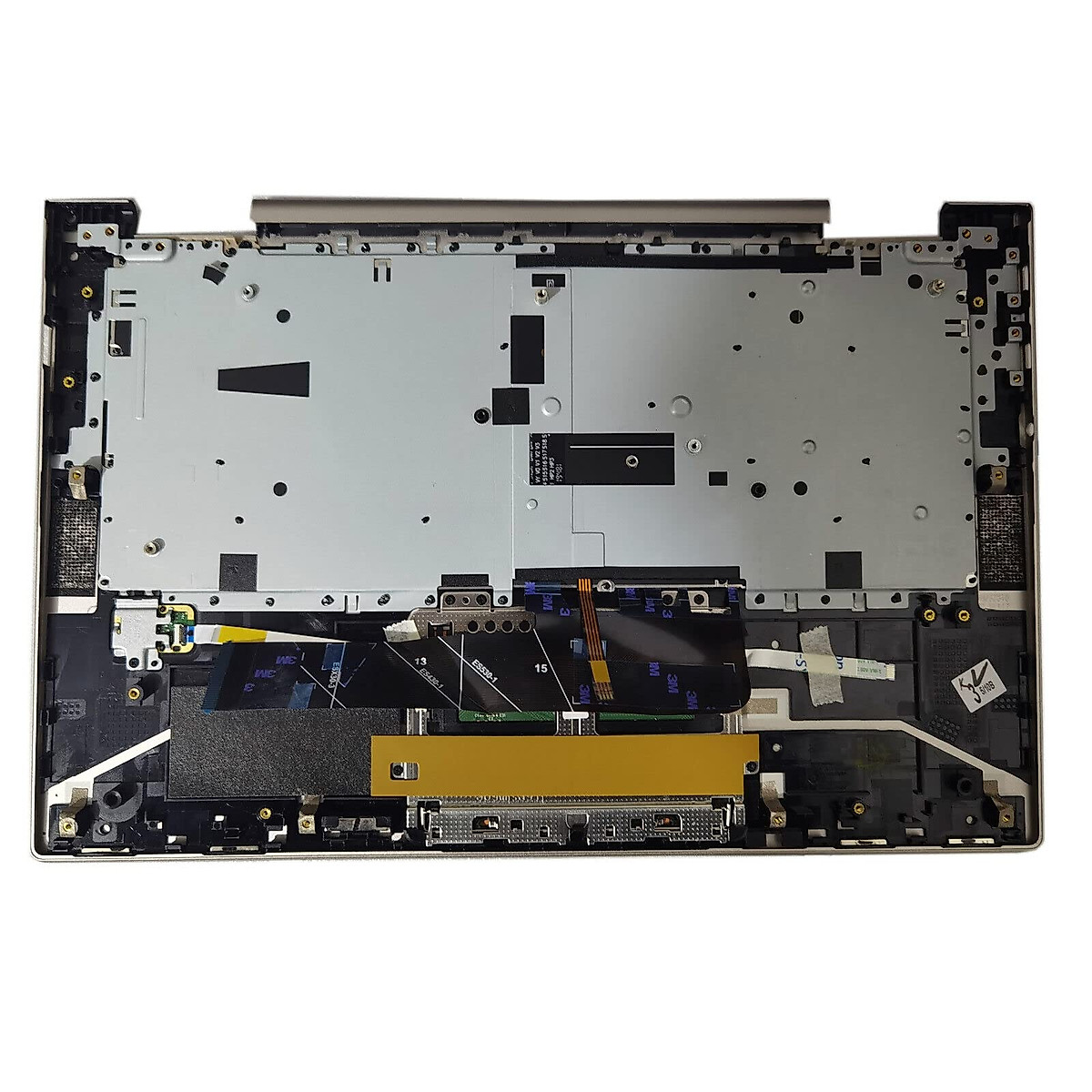 Replacement for Lenovo Yoga C740-14 C740-14IML Laptop Upper Case Palmrest Keyboard Touchpad Assembly Part 5CB0U43990 Top Cover Sliver