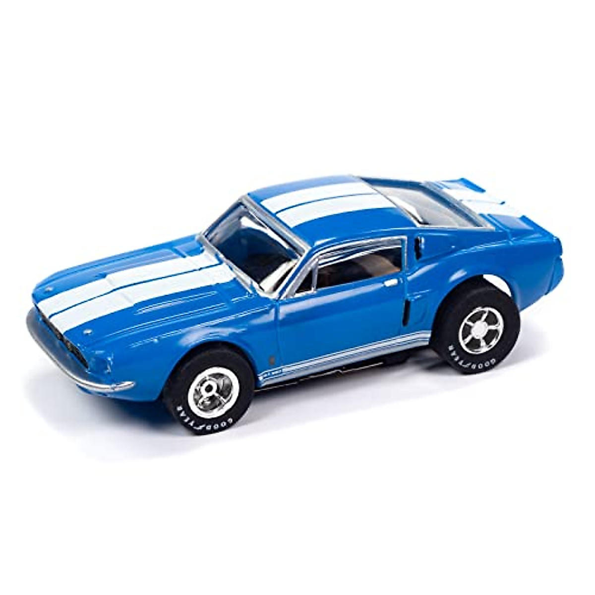 Auto World Xtraction 1967 Shelby GT500 Mustang (Blue) HO Scale Slot Car