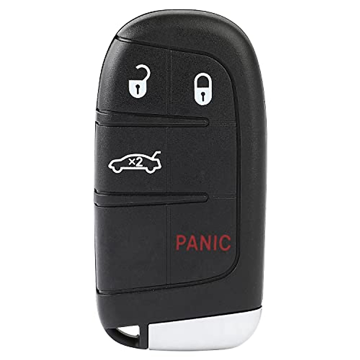 ANGLEWIDE Car Keyless Entry Remote Key Fob Replacement for 2015-2017 for Chrysler 200 Chrysler 300 for Dodge Charger for Dodge Challenger (M3M-40821302) 4 Buttons-1 pad