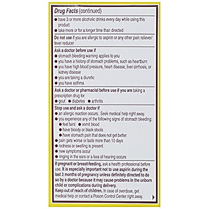 Bayer Extra Strength Caplets, Extra Strength Back & Body Pain Aspirin, 50 ct